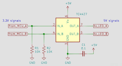 Logic Level Shifters for Driving LED Strips – Electric Fire Design